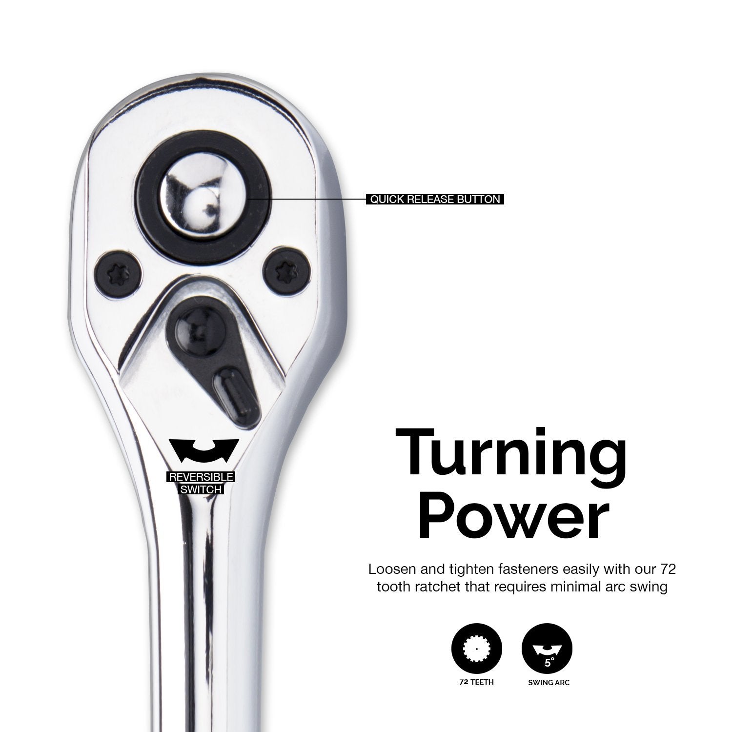 1/4" Fine Tooth Hand Ratchet Handle Tool – JABETC