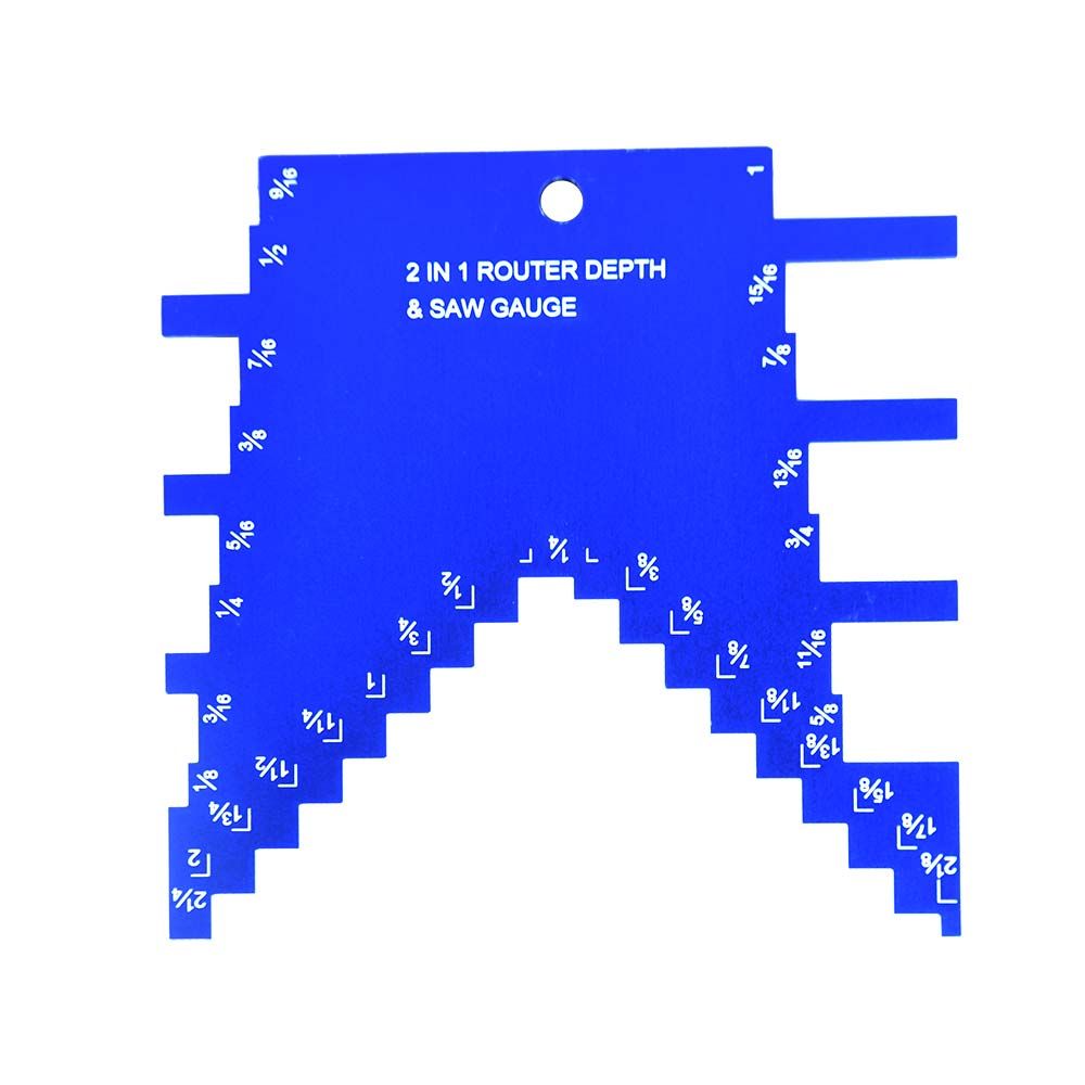 2 in 1 Step Depth Gauge for Router and Table Saw Woodworking Tool – JABETC