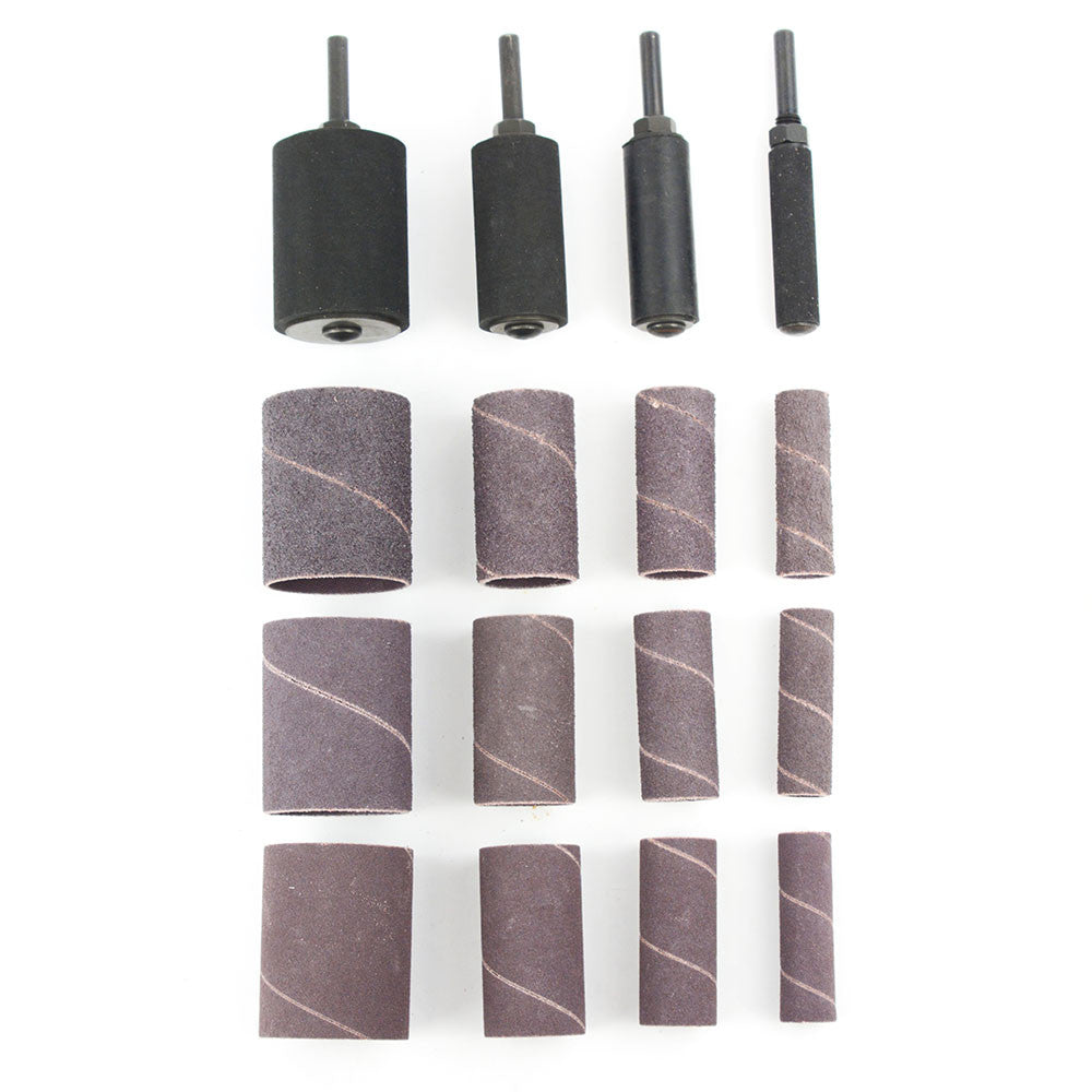 Extra Deep Long Sanding Round Drum Set for Wood Drill Press Sander Sle ...