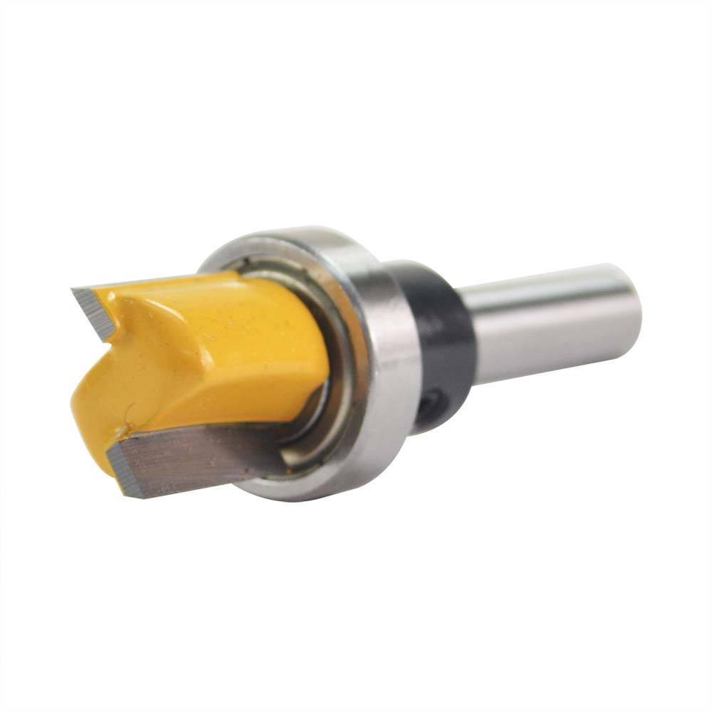1/2" Hinge Template Mortising Router Bit With Top Rail Bearing Guide