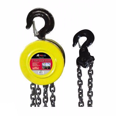 2 Ton Hand Overhead Engine Equipment Chain Hoist Lift Fall Manual – JABETC