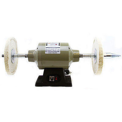 10" Electric Bench Mounted Benchtop Buffer Buffing Machine Polisher Gr ...