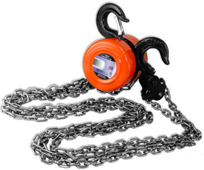 4000 LB 2 Ton Manual Operated Chain Fall Engine Hoist Block and Tackle ...