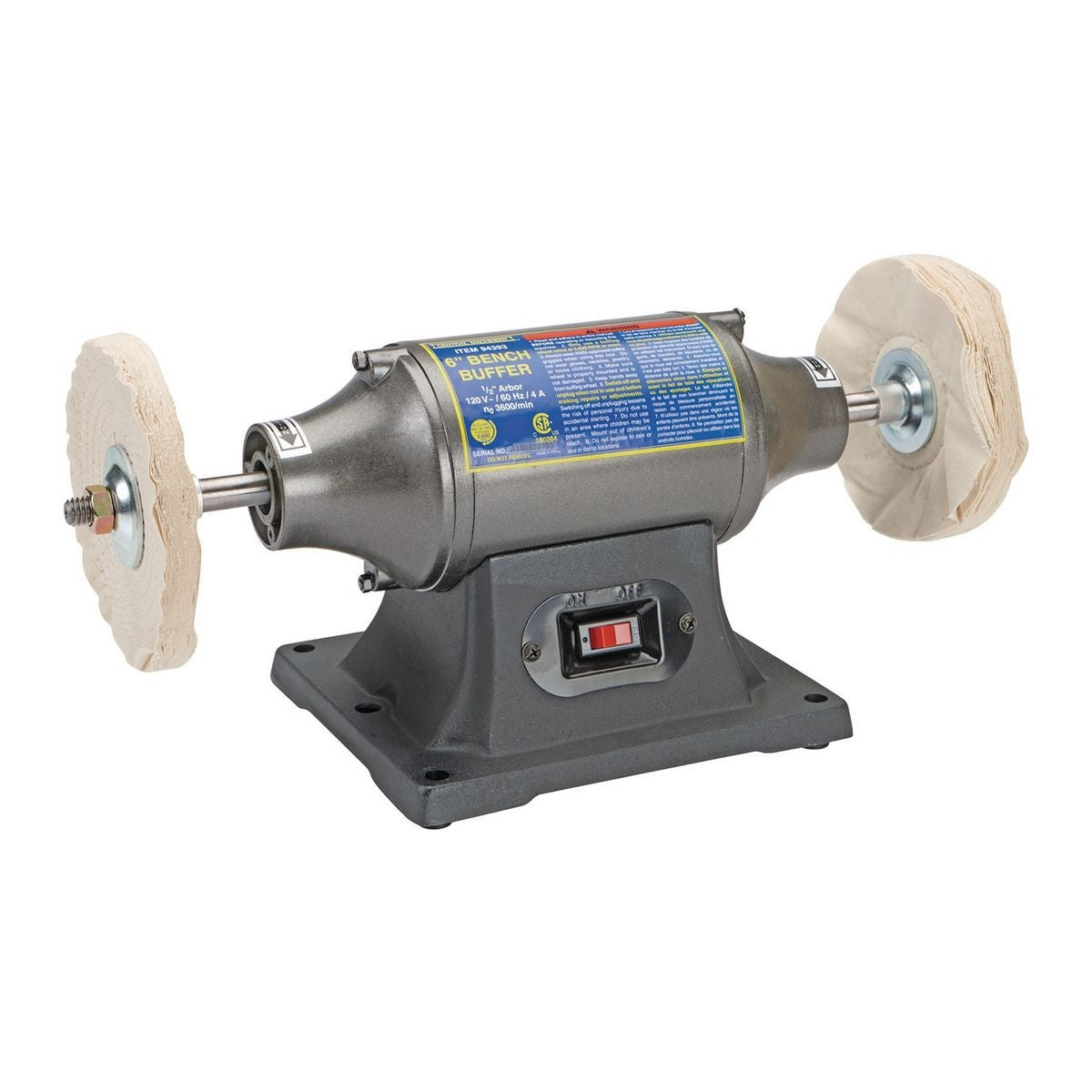 6" Electric Bench Mounted Bench Top Buffer 1/2 HP – JABETC