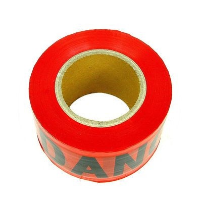 Roll of Red Danger Warning Barricade Tape Barrier Safety