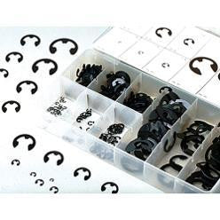 300 Piece Piece Eclip Metal Steel E-Clip Fastener Assortment Kit – JABETC