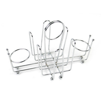 Metal Restaurant Salt and Pepper Sugar Condiment Holder Table Organize