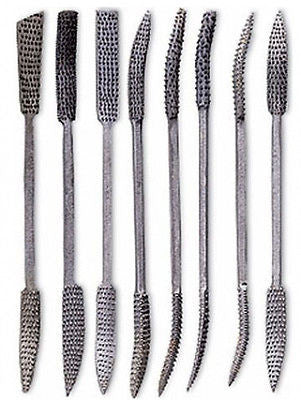 8 Piece Riffler Rasp Set | JABETC | Quality Tools and Home Products