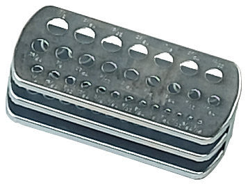 Steel Metal Fractional Drill Bit Storage Index Holder Holding Organize ...