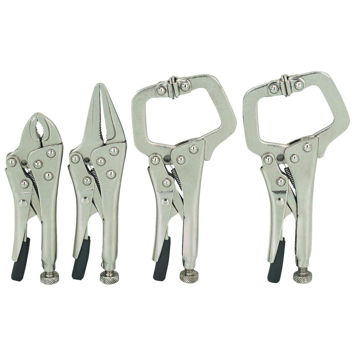 4 PC Mini Size Vise C Clamp Grip Locking Plier Tool Set – JABETC