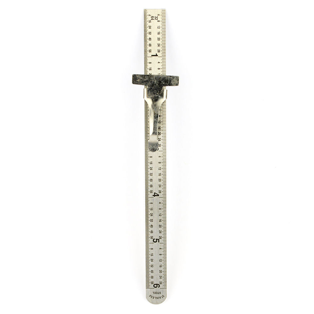 6" Inch Machinist Mini Stainless Steel Pocket Clip Rule Ruler