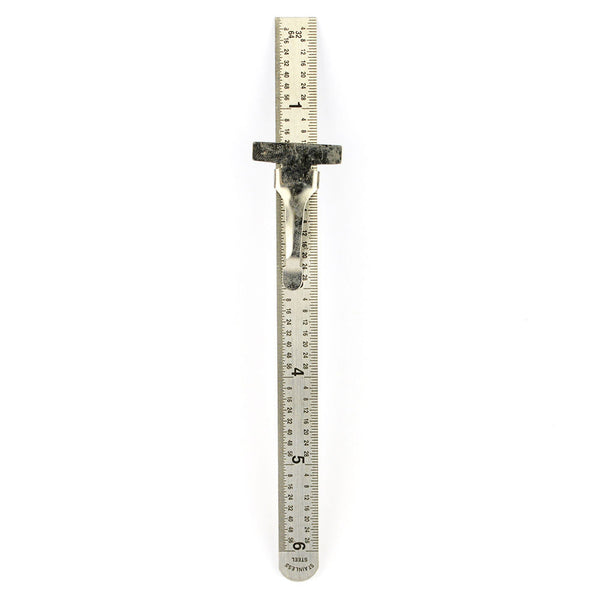 6" Inch Machinist Mini Stainless Steel Pocket Clip Rule Ruler