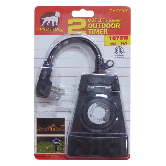 Dual Outlet Outdoor Electrical Timer | JABETC | Quality Tools and Home ...
