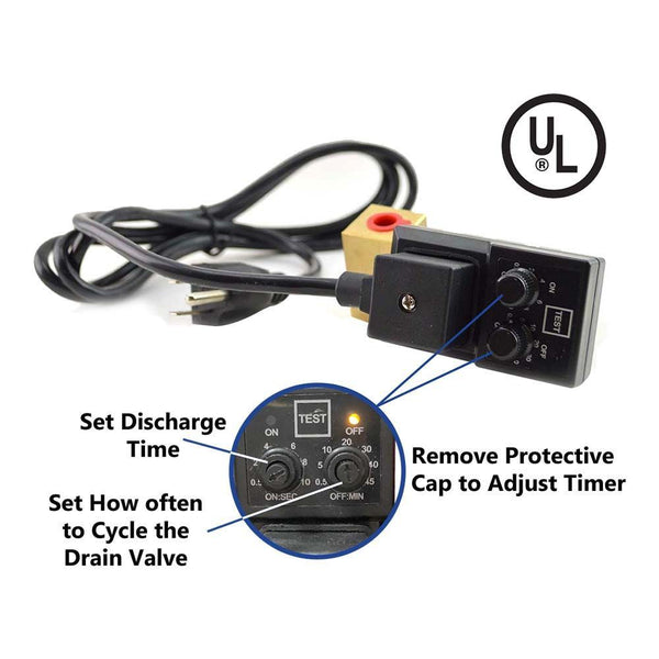 Electric Auto Automatic Moisture Drain Valve for Air Compressor Compre