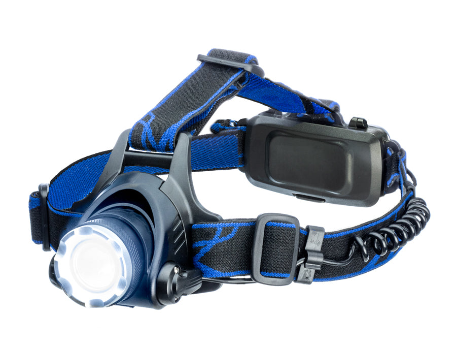 Adjustable Focus Zoom Zooming Rechargeable Pivoting Headlamp Head Work ...